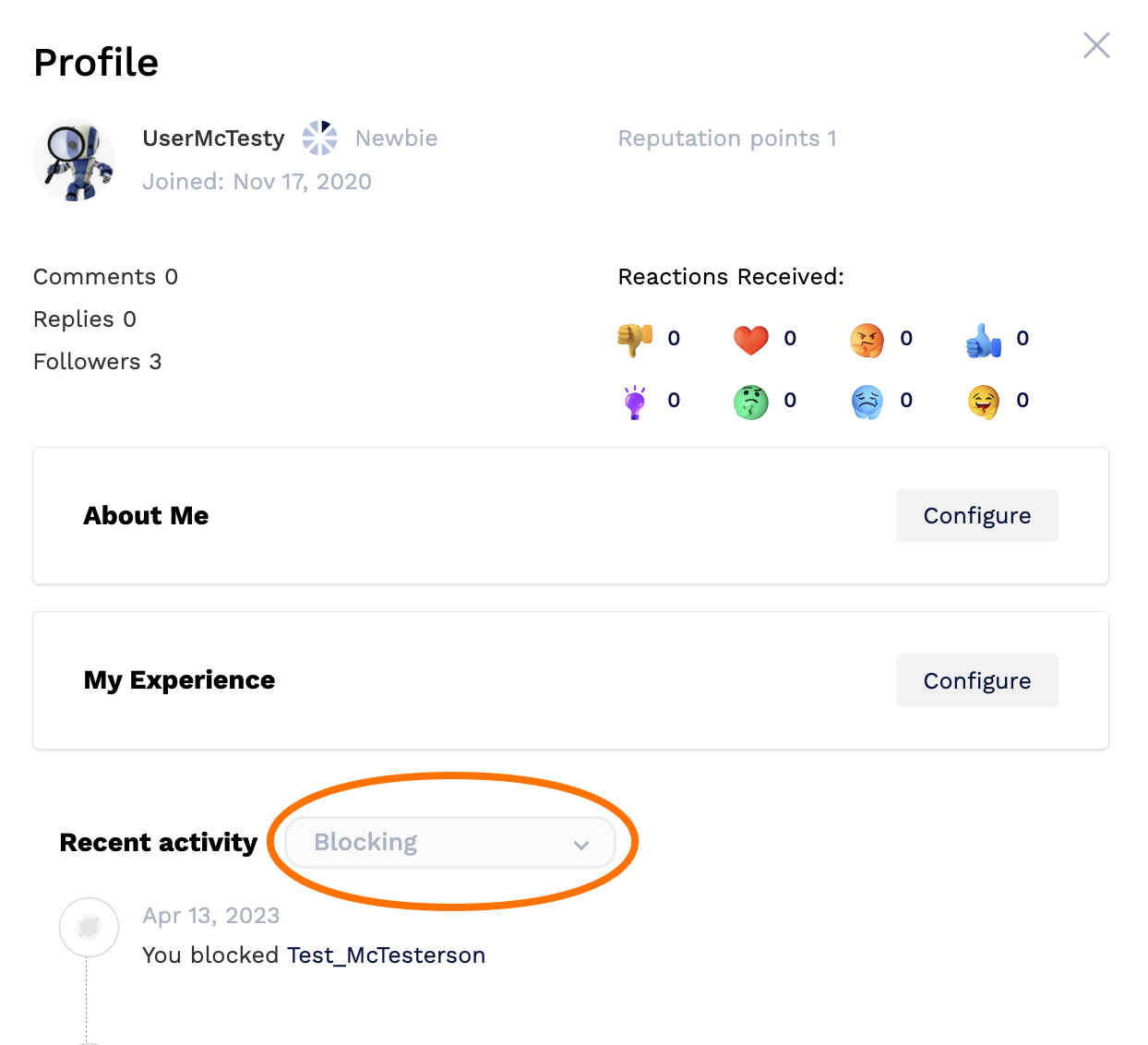 How do I block, unblock, mute, and unmute users?